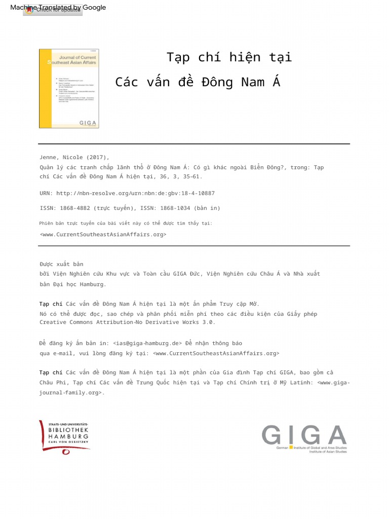 Vietnamese - Tranh Chap Lanh Tho Tai Dong Nam A | PDF