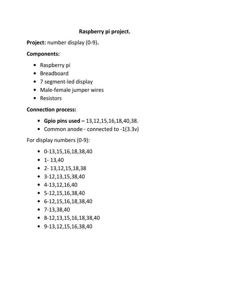 Raspberry Pi Project Pdf