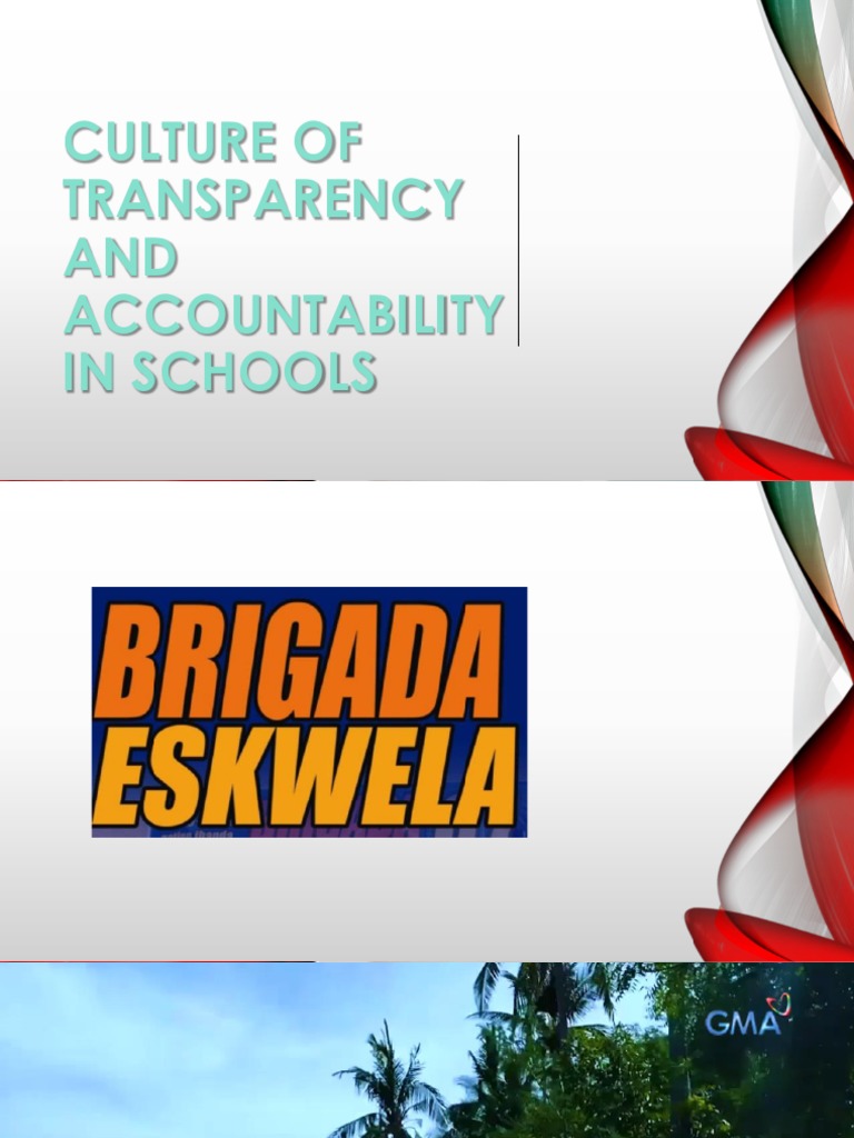 Transparency and Accountability in Schools | PDF | Transparency (Behavior) | Political Corruption