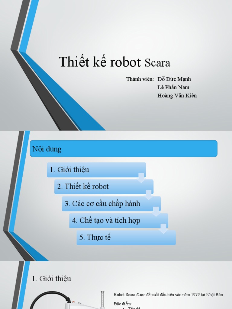Thiết Kế Scara | PDF