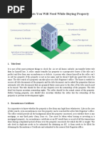 Essential Property Documents Checklist | PDF | Deed | Mortgage Loan
