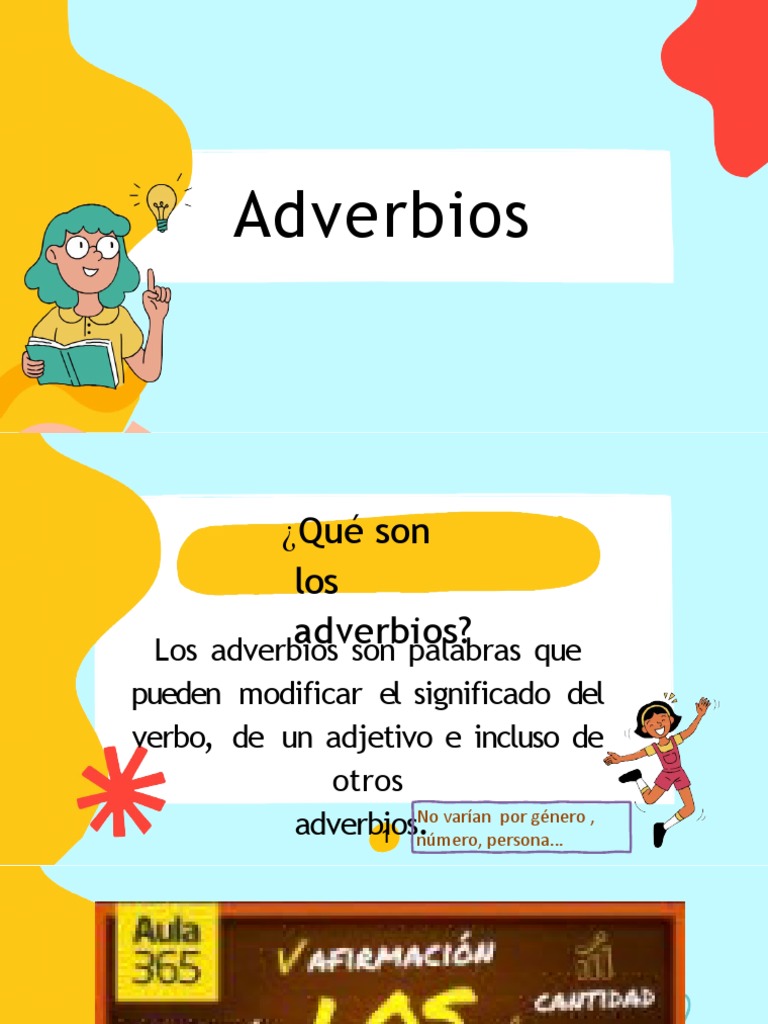 Adverbios y Adjetivos | PDF | Adverbio | Adjetivo