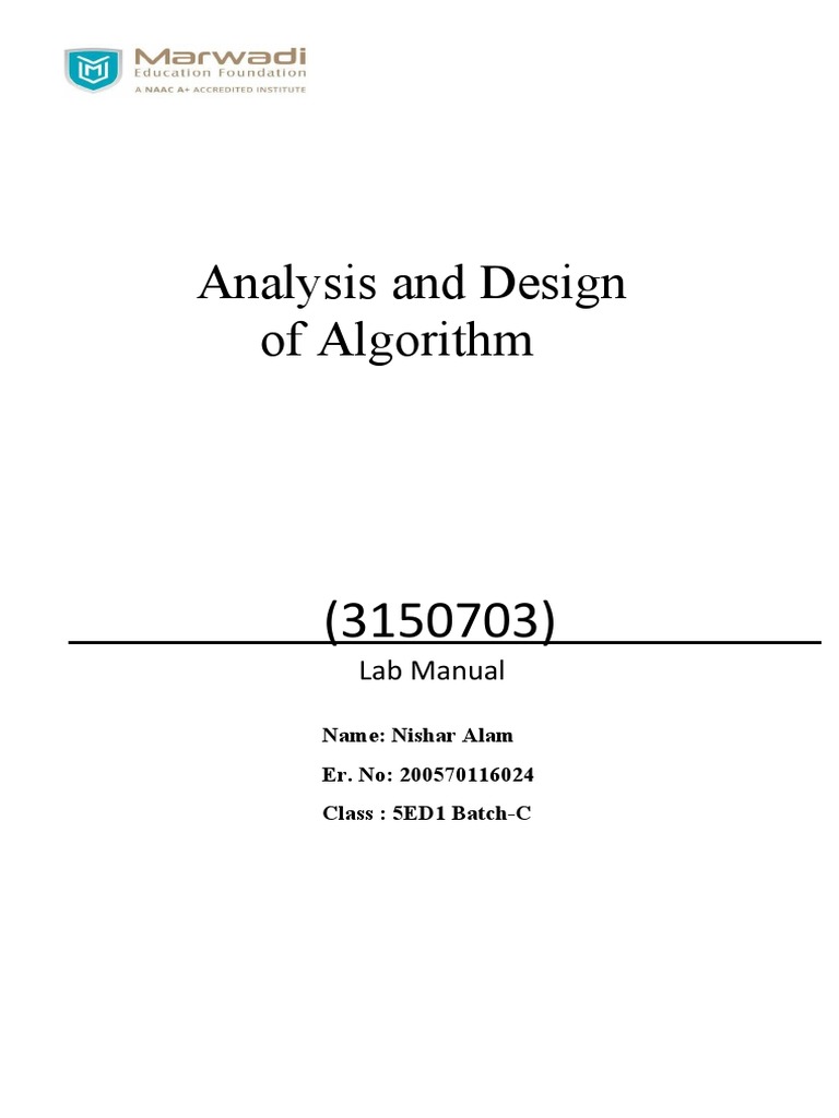 Analysis of Classic Sorting Algorithms: Implementations and Time Complexity Comparisons | PDF ...