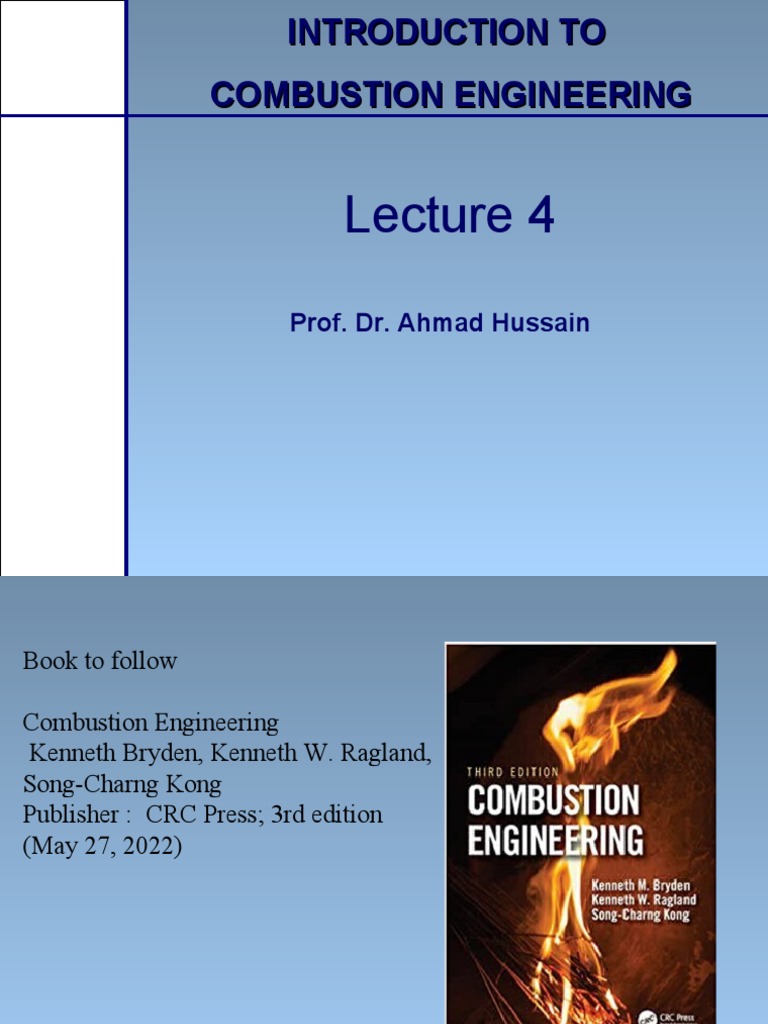 Introduction To Combustion Lecture 4 | PDF
