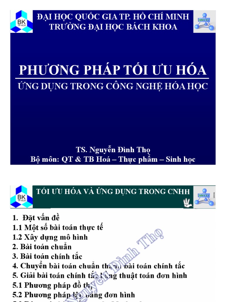 tối ưu hóa 2 | PDF