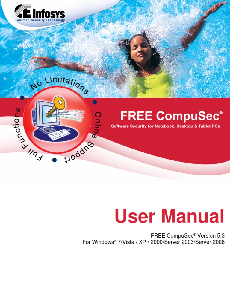 FREE CompuSec v5.3 Manual | PDF | Password | Key (Cryptography)