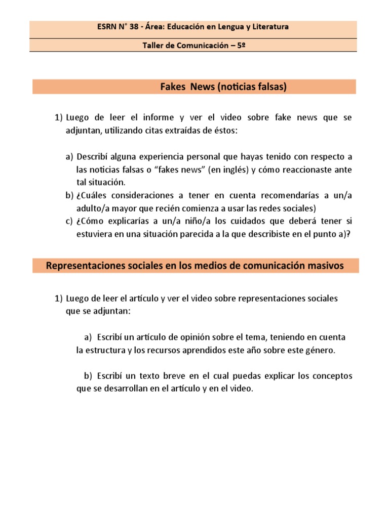 TP Fake News y Rep. Soc. | PDF