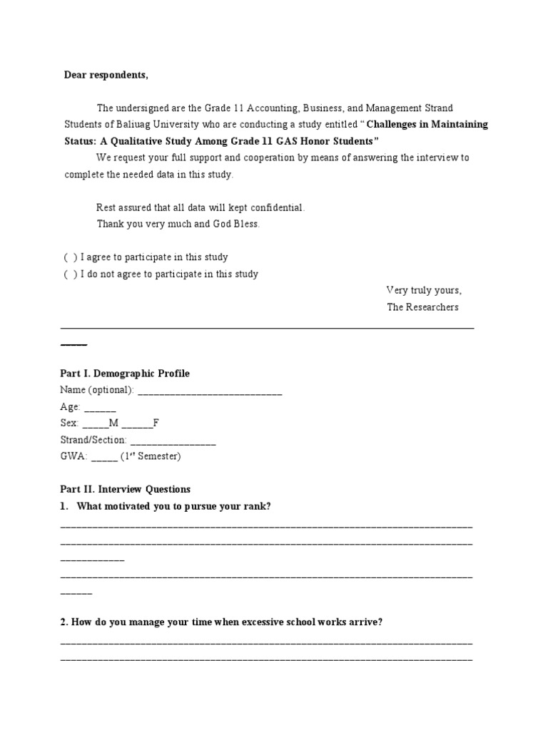 Research Instrument Final | PDF