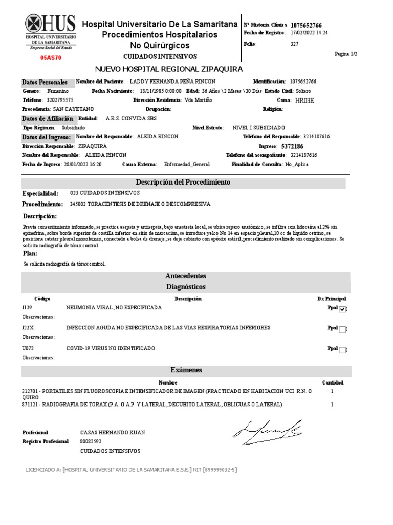 Hc. 1075652766 | Descargar gratis PDF | Enfermedades y trastornos | Ciencias de la Salud