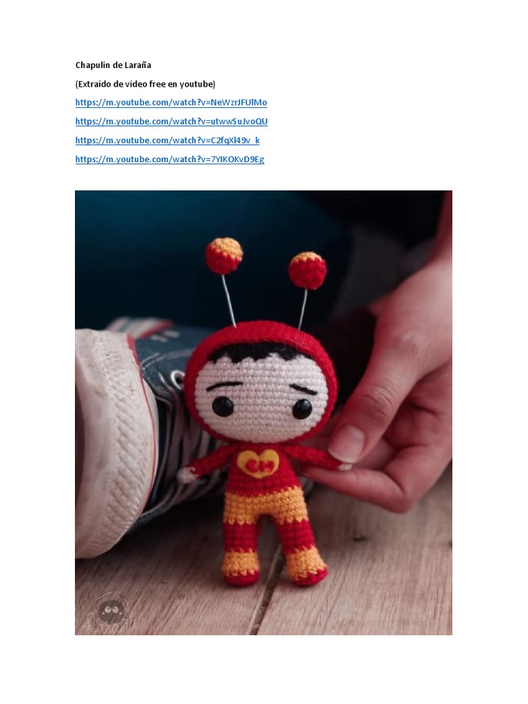 Amigurumi Chapulín Colorado: Patrón Completo | PDF