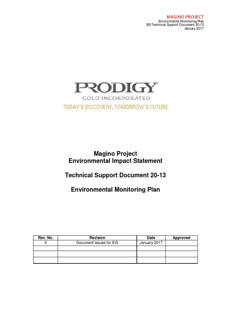 Environmental Monitoring Plan | PDF | Water Quality | Water