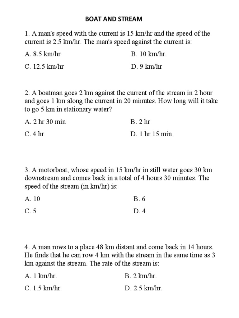 Boat and Stream - 1 | PDF