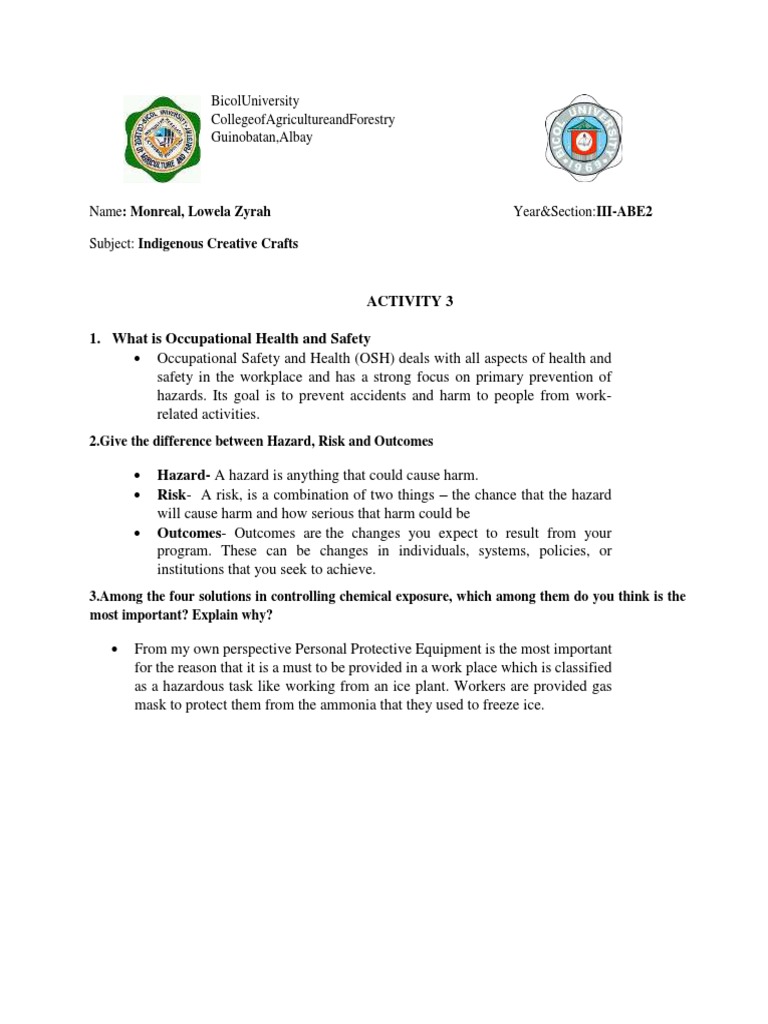 Activity 3 - Monreal, Lowela Zyrah-III-Abe2 | PDF
