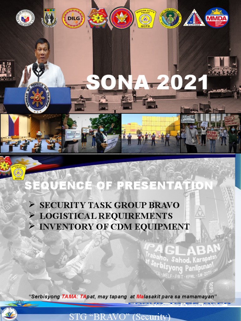 SONA 2021 Logistics | PDF | Equipment | Manufactured Goods