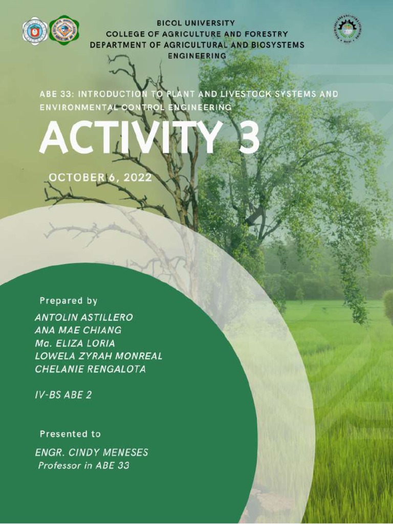Activity#3 Group#1 Abe33 | PDF | Humidity | Soil