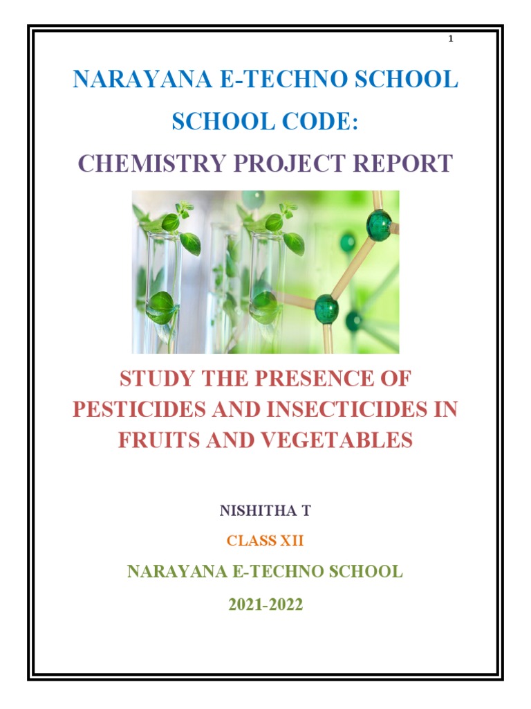 Sample Project | PDF | Pesticide | Filtration