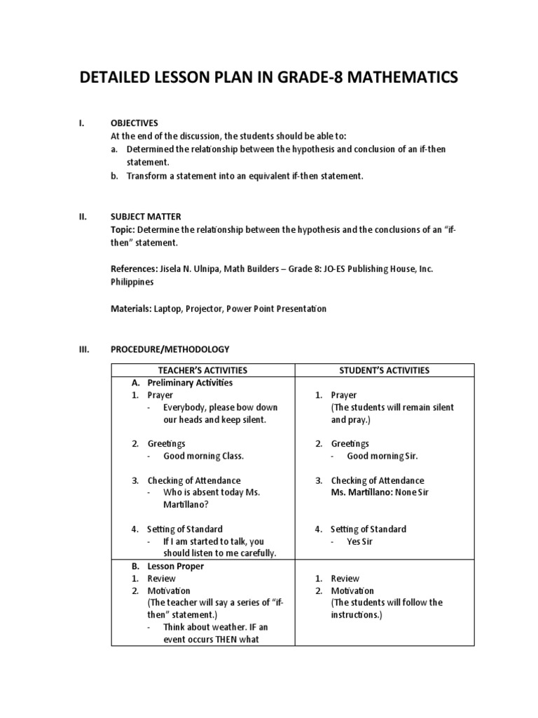 Detailed Lesson Plan - 074702 | PDF | Numbers | Mathematics