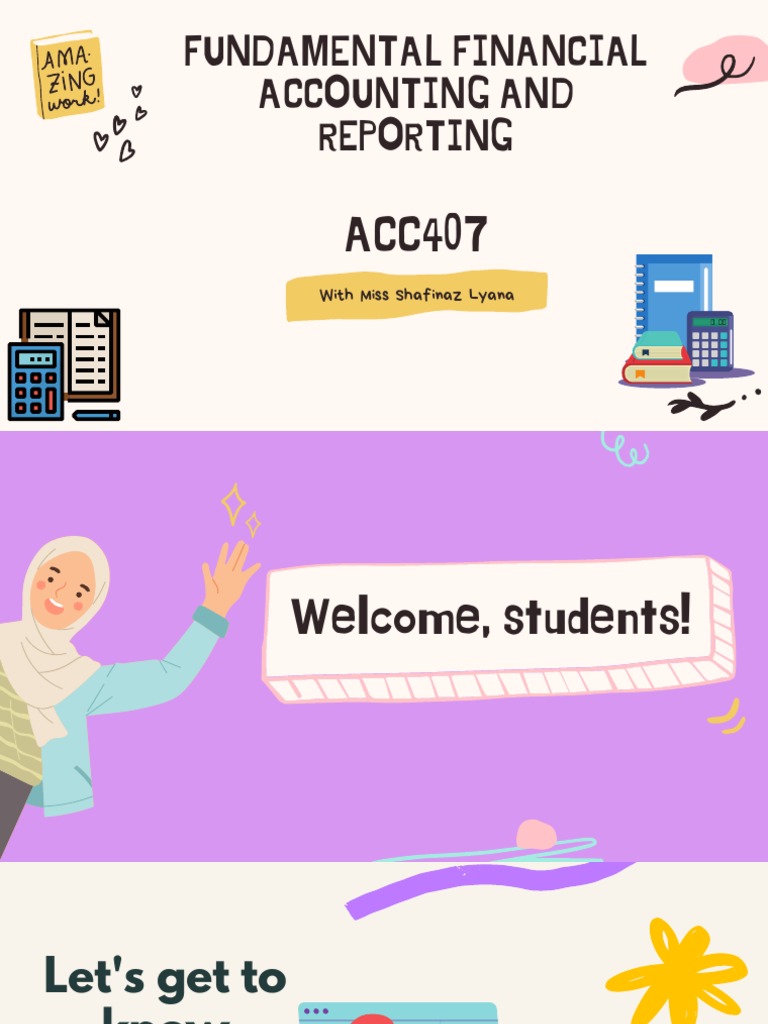 ACC407 Fundamentals of Financial Accounting and Reporting | PDF ...
