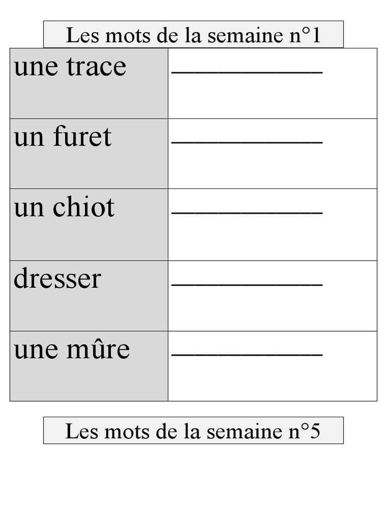 Mots de La Semaine | PDF | Organismes