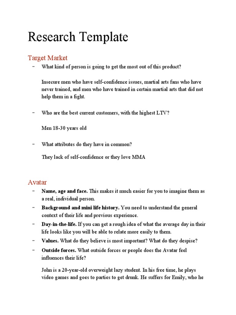 Research Template | PDF | Disciplines | Psychology
