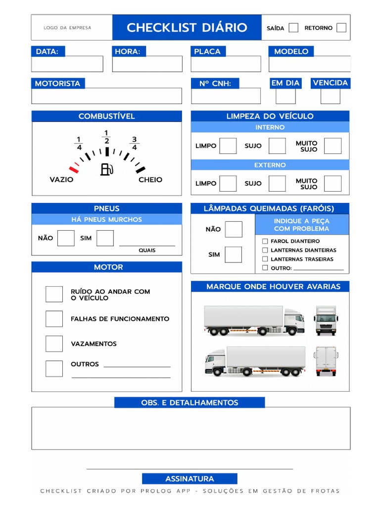 Checklist Diario | PDF