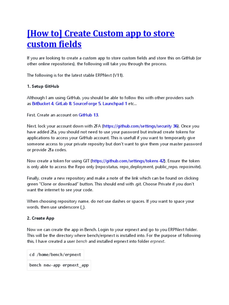 Erpnext Customize Related Git and Upload | PDF | Utility Software ...