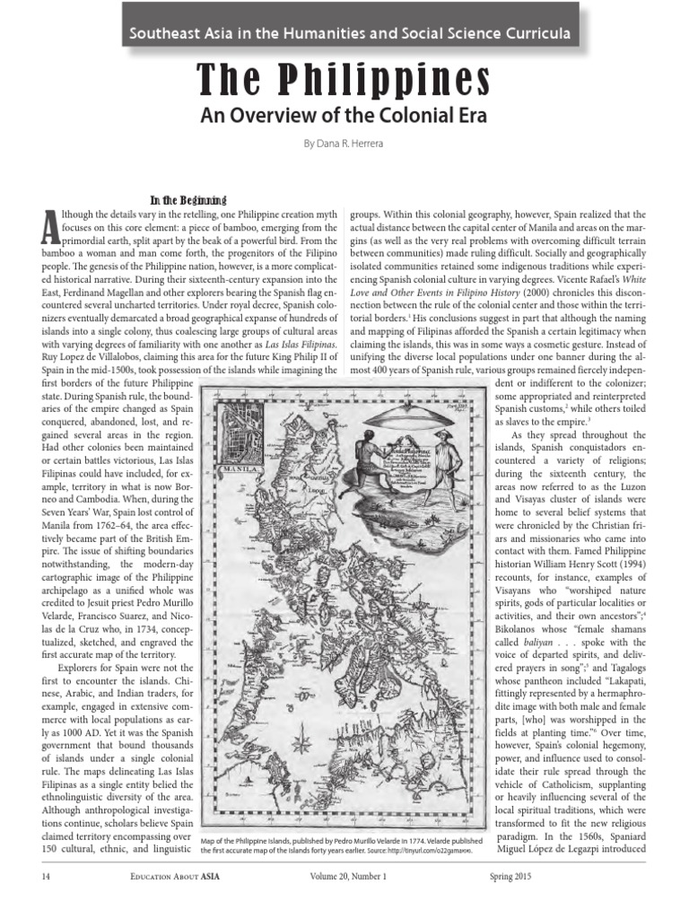 The Philippines an Overview of the Colonial Era | PDF | Philippines ...