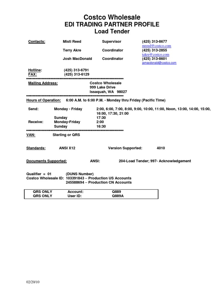 204 Load Tender 4010 | PDF | Electronic Data Interchange | Computing