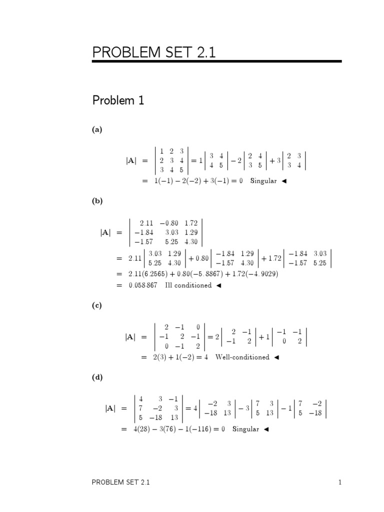 Solutions | PDF | Matrix (Mathematics) | Mathematics Of Computing