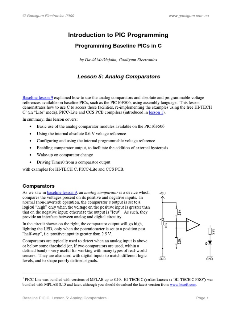 PIC Base C 5 | PDF | Electronic Circuits | Electromagnetism