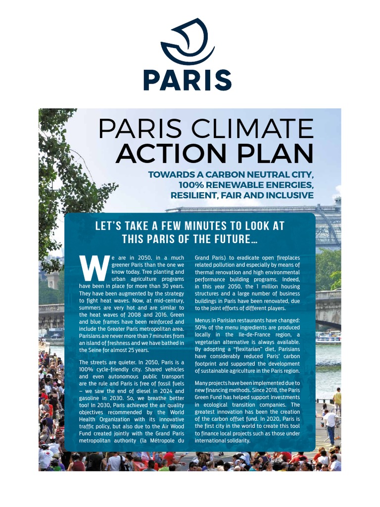 ParisClimateActionPlan2050 Synthesis | PDF | Air Pollution | Renewable ...