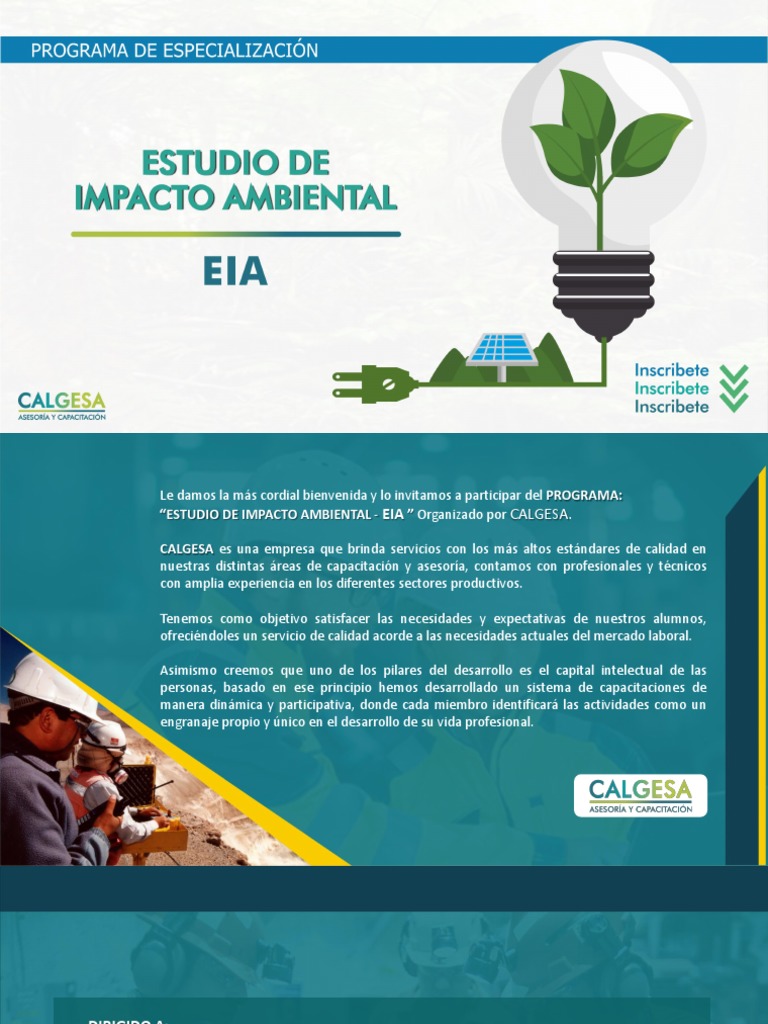 Brochure Eia - 2 | PDF | Evaluación de impacto ambiental