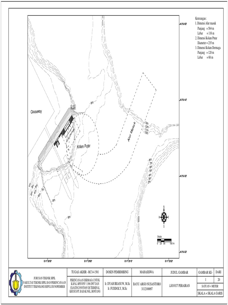 Perencanaan Dermaga Kapal MPSV 3500 DWT | PDF