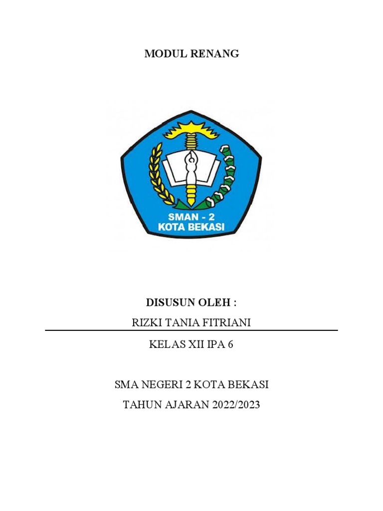 Modul Pembelajaran Renang SMA | PDF | Perjalanan
