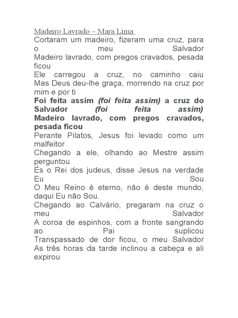 Madeiro Lavrado Mara Lima | PDF