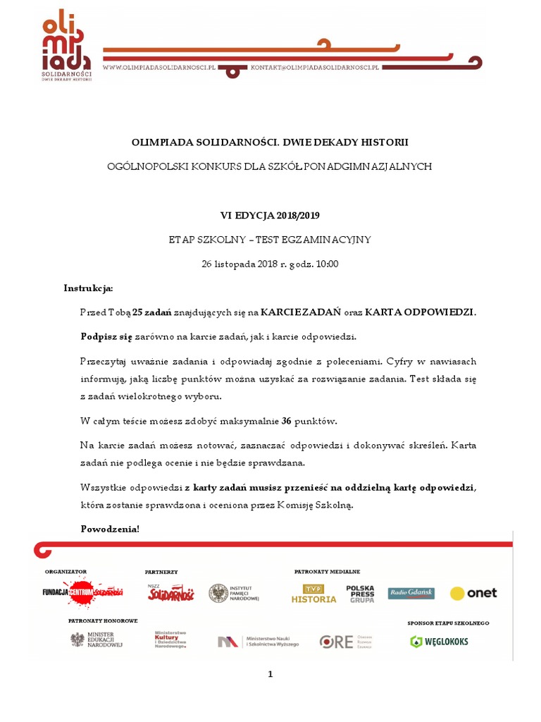 Test Egzaminacyjny | PDF