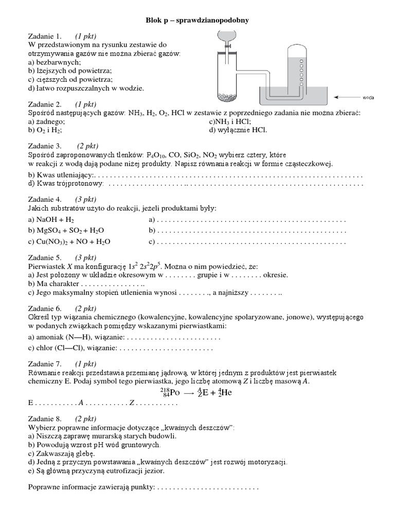 Blok P - Sprawdzianopodobny | PDF
