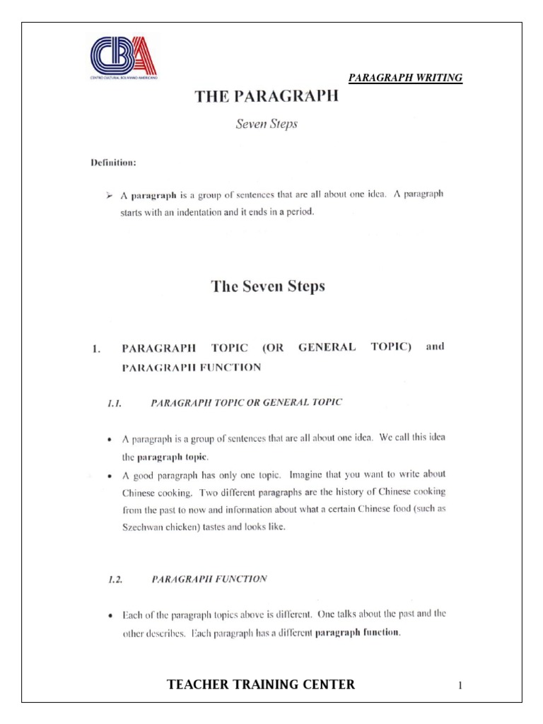 Paragraph Writing Material - 528316668 | PDF | Educational Technology ...