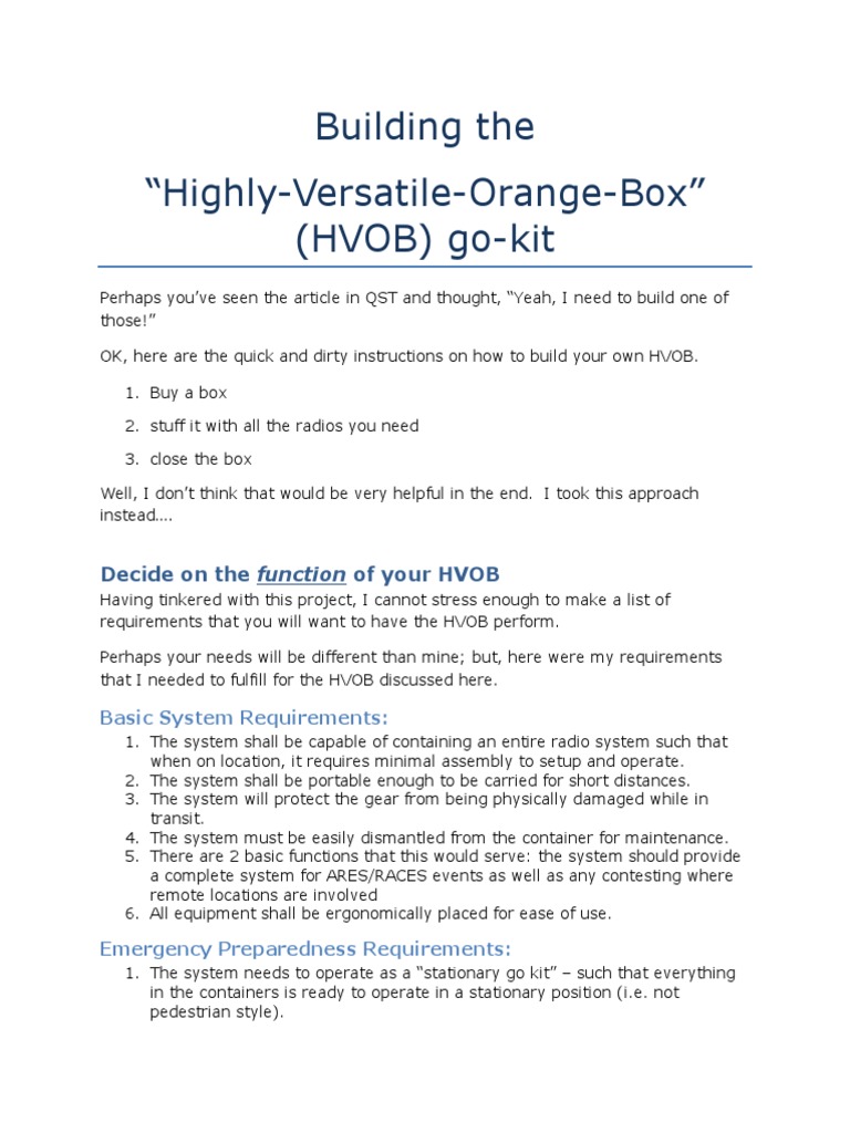 How To Build HVOB | PDF | Electrical Connector | Electronics