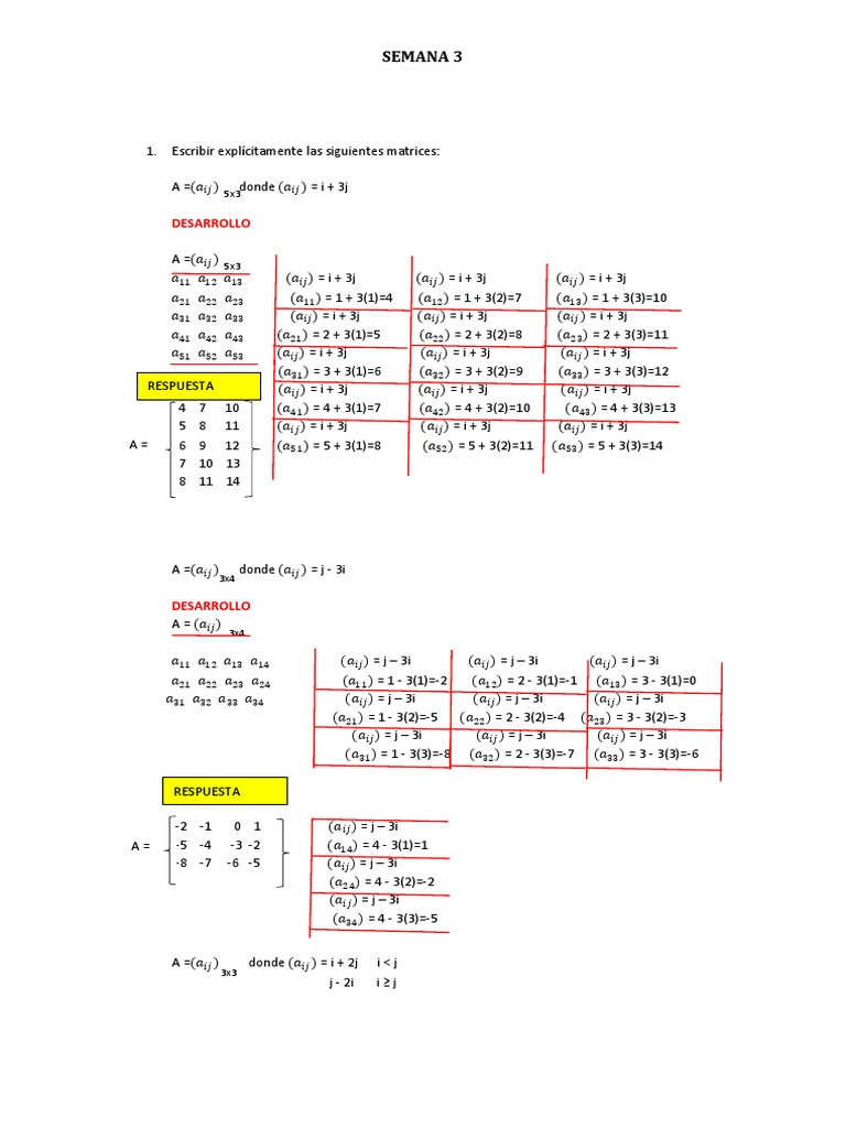 Matematica Grupo 1 Matrices | PDF