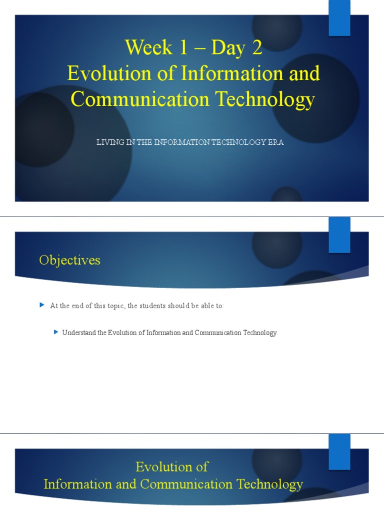 Evolution of ICT: Key Phases Explained | PDF | Personal Computers ...