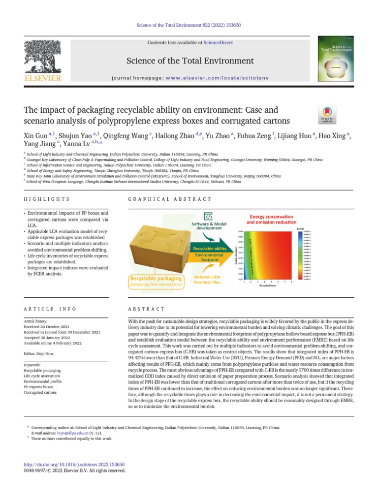 The Impact of Packaging Recyclable Ability On Environment - Case and ...