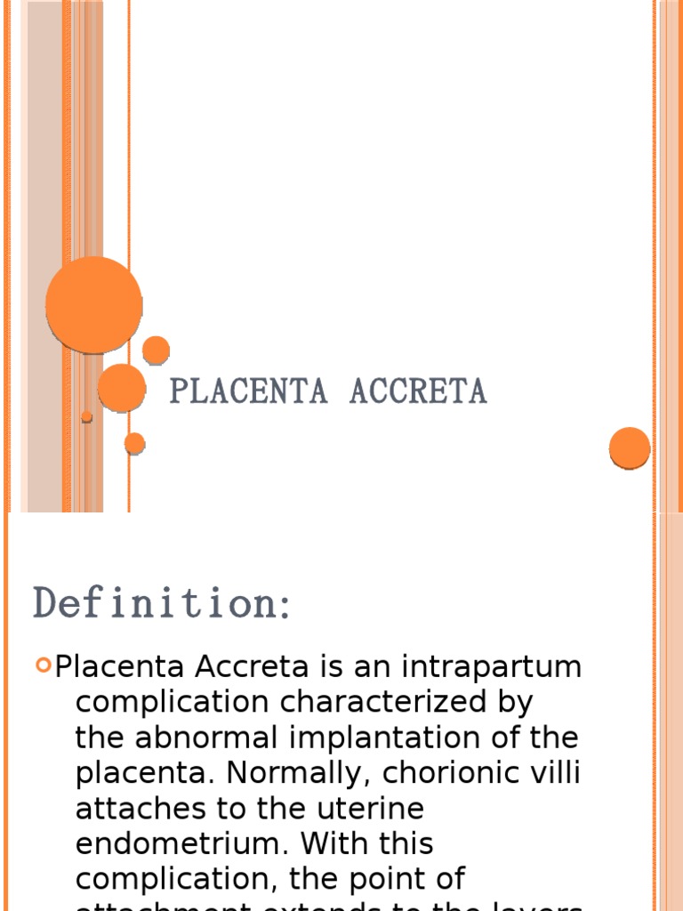 Understanding Placenta Accreta Types | PDF | Maternal Health | Reproduction