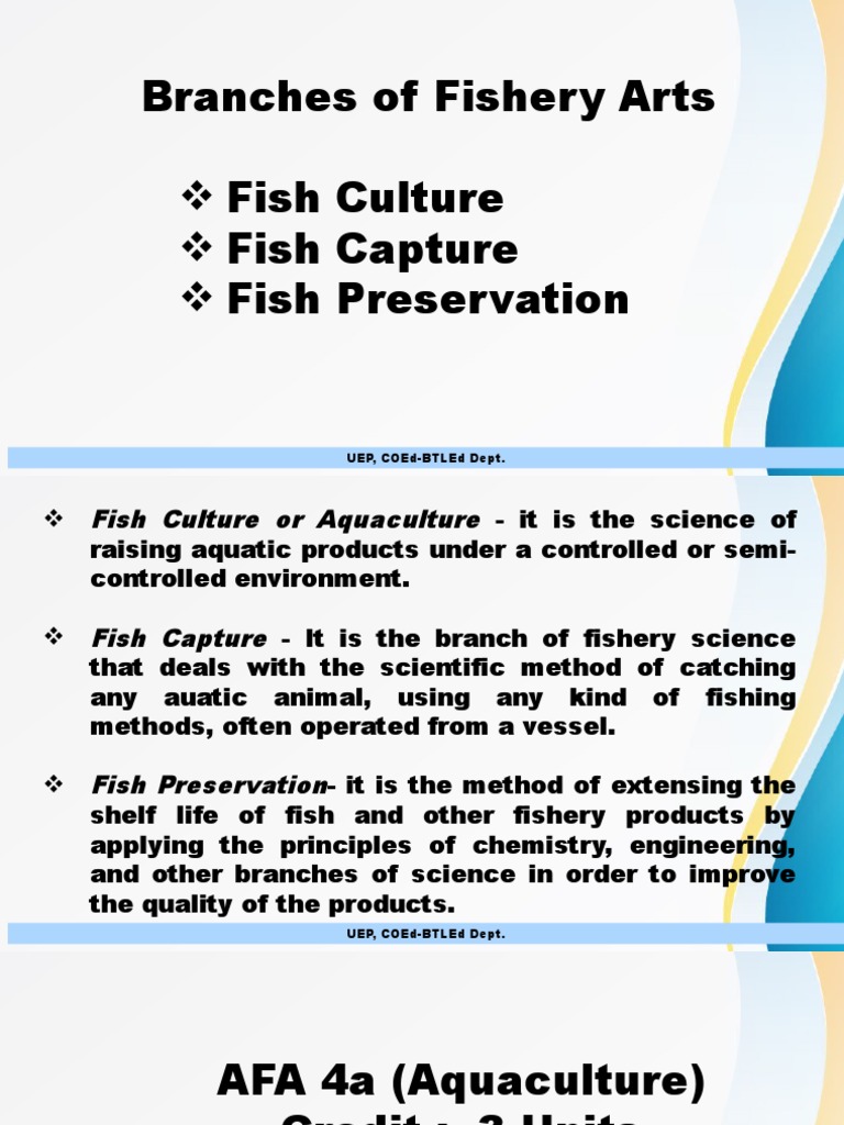 Aquaculture Lecture 1 Final | PDF | Aquaculture | Fishery