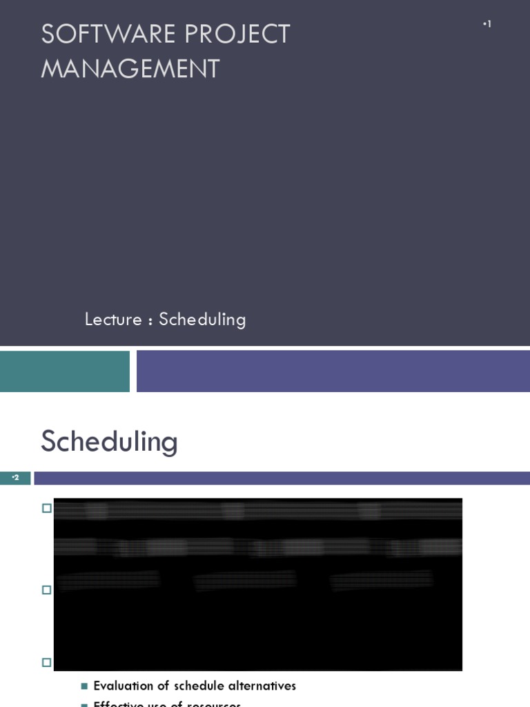 Lecture 10 - Scheduling | PDF | Project Management