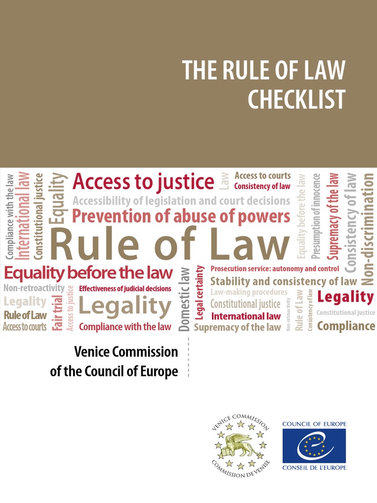 090416GBR - Rule of Law Check List | PDF | Rule Of Law | European Union