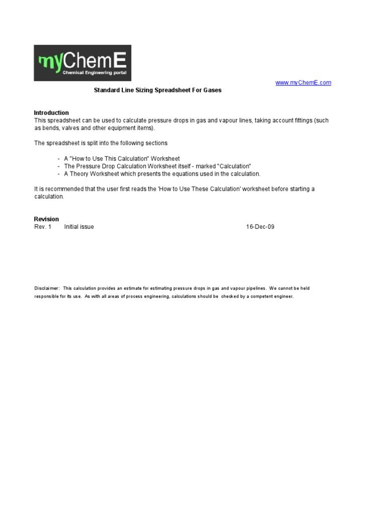 Gas Line Sizing Rev1 | PDF