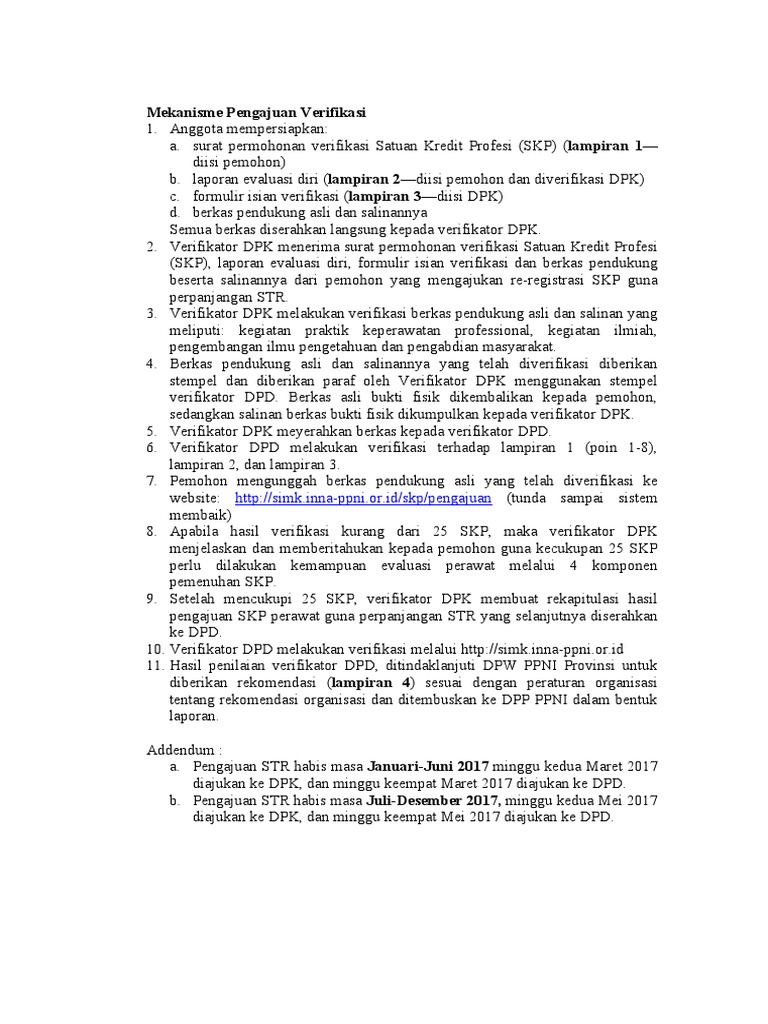 Mekanisme Pengajuan Verifikasi-Revisi | PDF