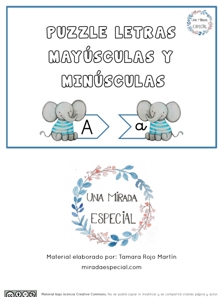 Puzzle Letras Mayuscula Minuscula 1 | PDF