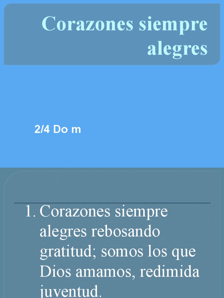 Corazones Siempre Alegres | PDF | Religión y espiritualidad